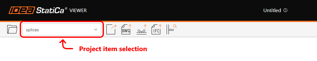 The UI of the IDEA StatiCa Viewer tool | IDEA StatiCa